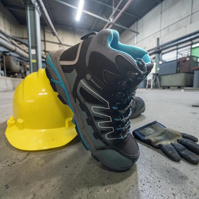 MEN’S SAFETY WORK Boots Steel Toe Cap Industrial Trainers Anti Slip ...