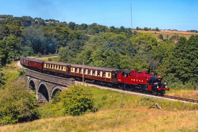 STEAM TRAIN PICTURE Ivatt 2Mt Lms Locomotive Photo 41241 Kwvr ...