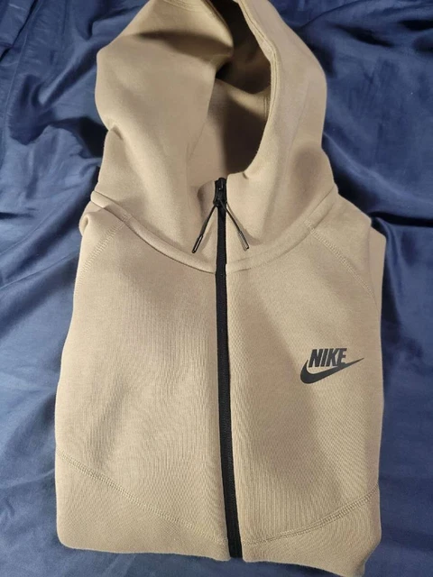 NIKE SPORTSWEAR TECH Fleece Windrunner Khaki Black FB7921 247 Men's XS ...
