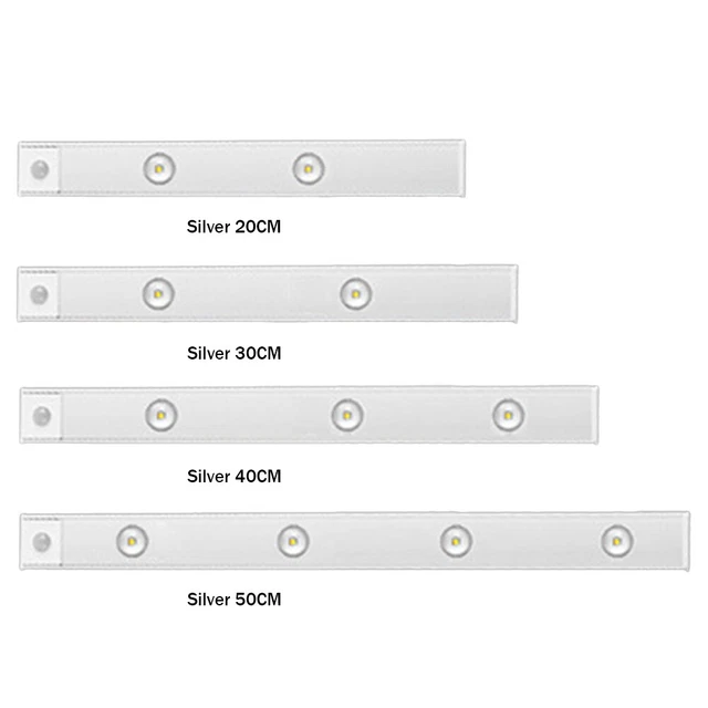 LED STRIP LIGHT Brightness Adjustable Rechargeable Kitchen Cabinet ...