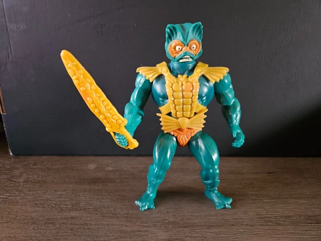 MER-MAN 100% COMPLETE He-Man Masters of the Universe MOTU Vintage 1981 ...