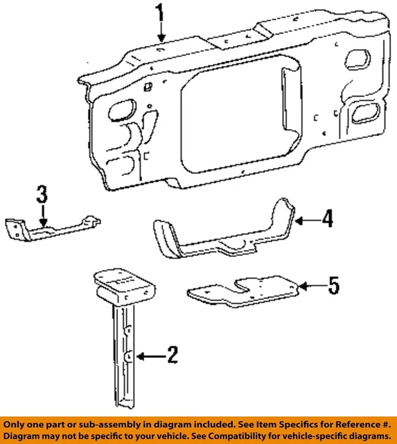 FORD OEM 95-97 Ranger Radiator Core Support-Air Baffle Duct Deflector ...