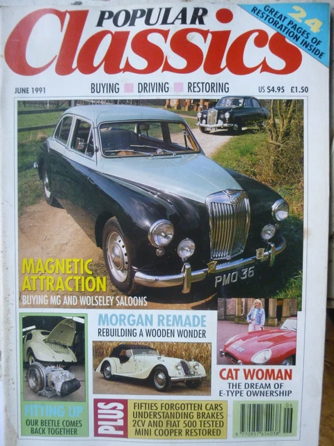 POPULAR CLASSICS 91/06 Mg Magnette Fiat 500 Citroen 2Cv Morgan Jensen ...