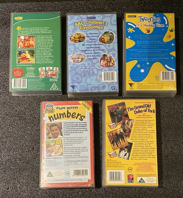VARIOUS KIDS VHS video tapes(Australian Cassettes) Winnie The Pooh ...