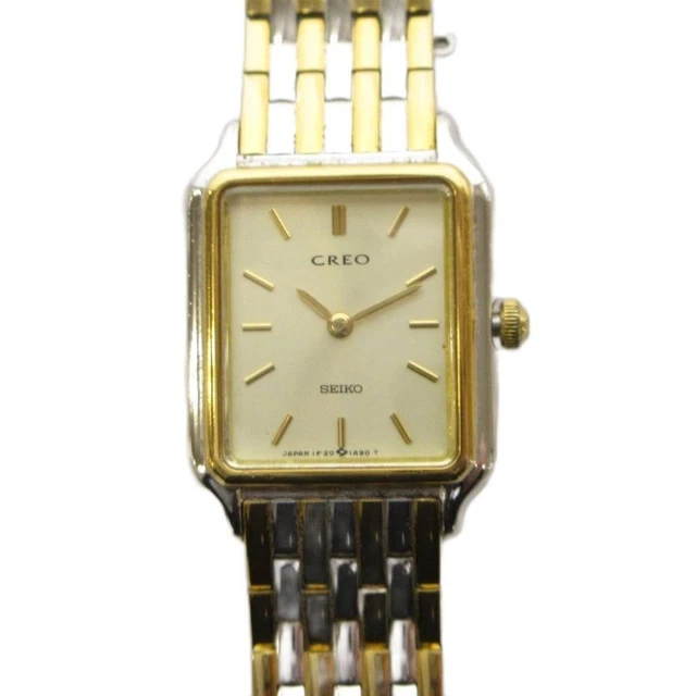 SEIKO 1F20-5F20 ANALOG Quartz Watch Gold Silver Color Women's £80.76 ...