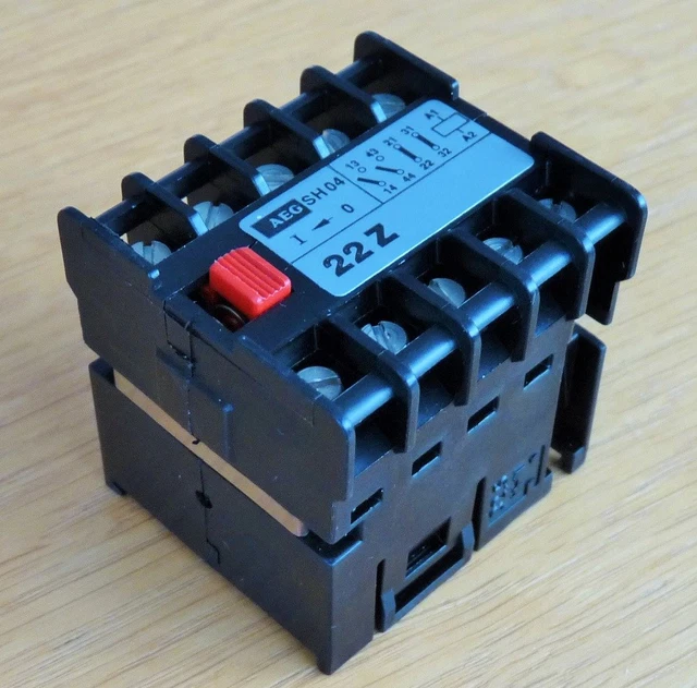 AEG - HILFSRELAIS - Minischütz SH04-22Z 24V DC EUR 12,00 - PicClick DE