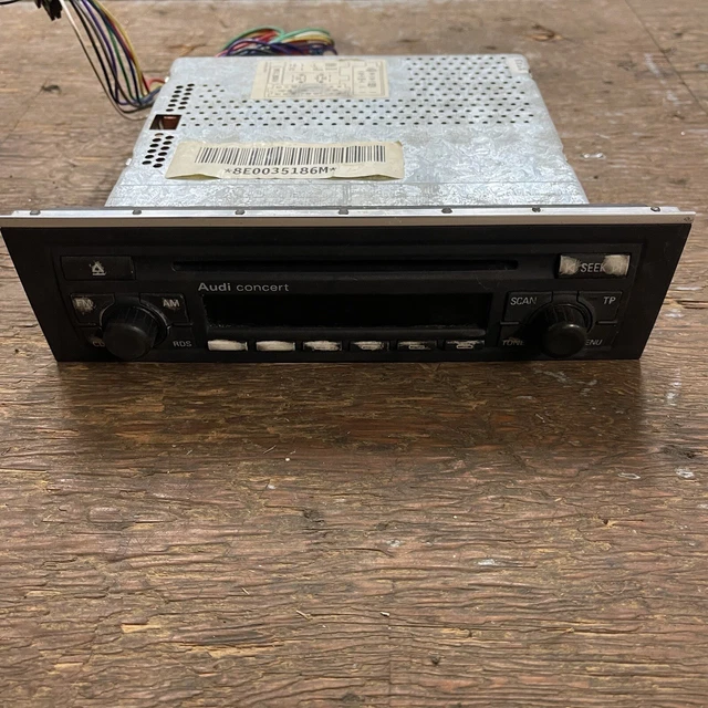 GENUINE AUDI A4 S4 B6 8E - Audi Concert Cd Radio Head Unit - 8E0035186M £25.00 - PicClick UK