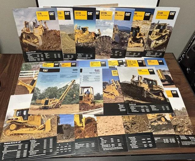 LOT 26 CAT Tractors Dealer Sales Brochure Caterpillar Lot Construction ...