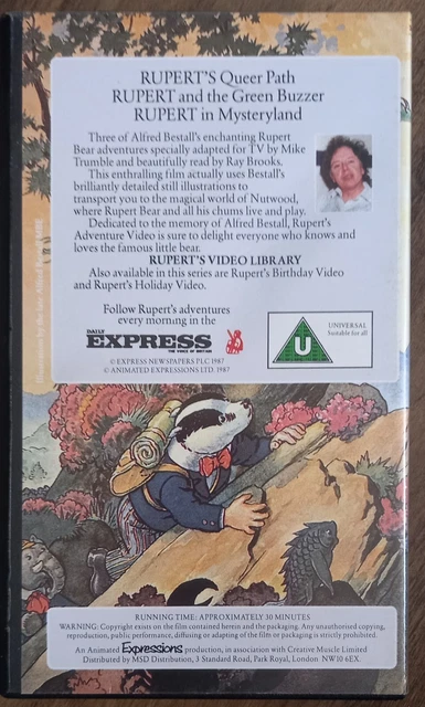 RUPERT BEAR - Collection Of Six VHS Video Tapes £17.99 - PicClick UK