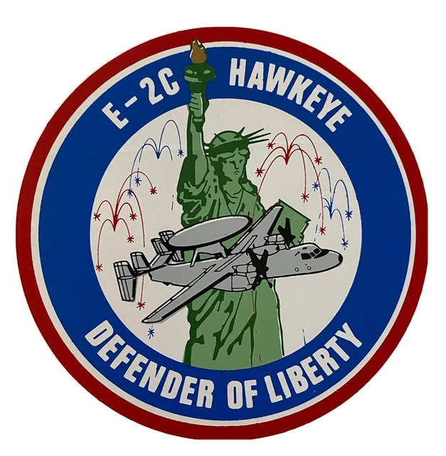 VINTAGE GRUMMAN DECAL / Sticker E-2C Hawkeye Statue of Liberty $3.75 ...