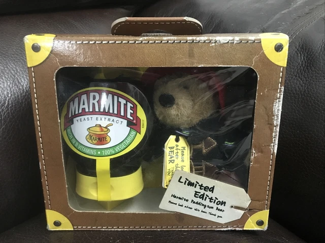 2008 MARMITE PADDINGTON Bear Limited Edition Soft Plush Toy In Suitcase ...