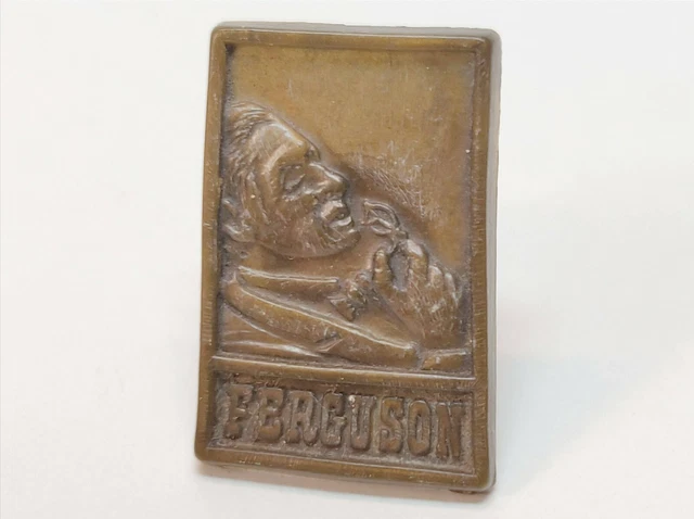 FERGUSON VALVE / TUBE RADIO BADGE 13mm X 19mm LABEL EMBLEM SHIELD LOGO ...