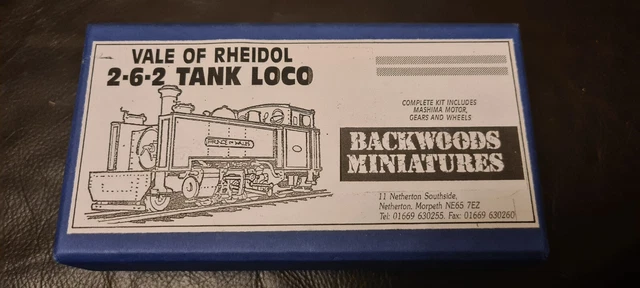 BACKWOODS MINIATURES 009 Model Kit Vale of Rheidol Railway 2-6-2T Boxed ...