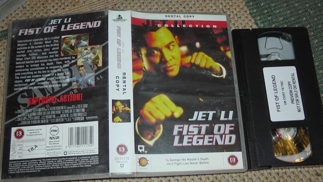 JET LI FIST Of Legend VHS Video Big Box Timecode Sample Dealer Tape ...