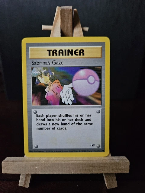 POKÉMON TCG GYM Heroes Sabrina's Gaze 125/132 Regular Unlimited Common ...