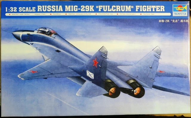 TRUMPETER MIG-29K 1/32 Scale Russian Jet Fighter Aircraft Plastic Model ...