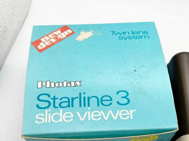 VINTAGE PHOTAX SLIDE Viewer Starline 3 Twinlens System Boxed ...