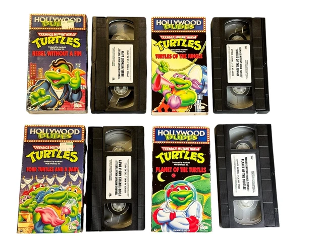 TEENAGE MUTANT NINJA Turtles Hollywood Dudes VHS Set 1-4 £56.93 ...