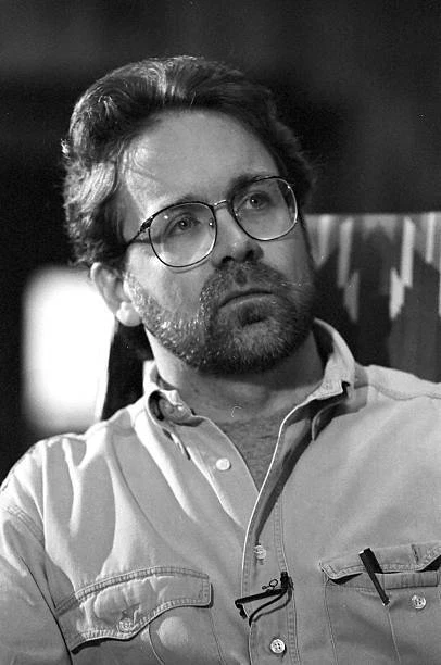 MARK FROST AT Twin Peaks Press Conference at Sony Studios i - 1990 Old ...