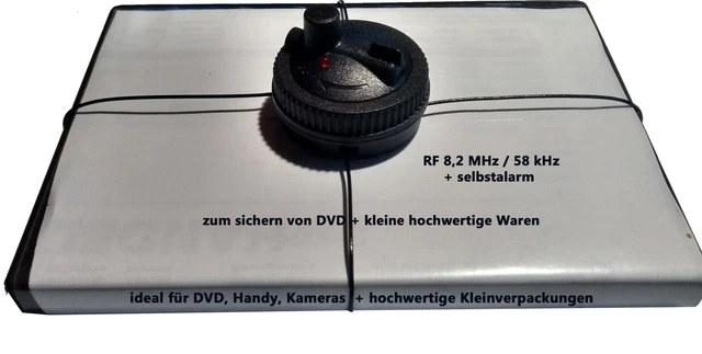 25 RF/AM KARTONSICHERUNG Mini Spider Wrap Multialarm 8.2MHz/58kHz ...