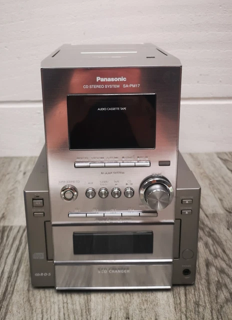 PANASONIC CD STEREO System - Grey - Unit Only (SA-PM17) *SEE DESC... £ ...