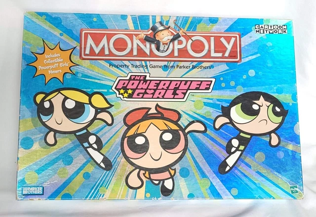 THE POWERPUFF GIRLS Monopoly Vintage 2001 Cartoon Network Game Board ...