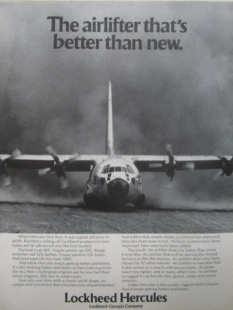 3/1977 PUB LOCKHEED Georgia Hercules Military Airlifter Usaf 42 Nations ...