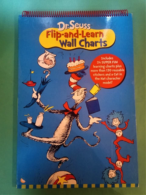DR SEUSS FLIP-AND-LEARN Wall Charts - 130 stickers included $25.11 ...