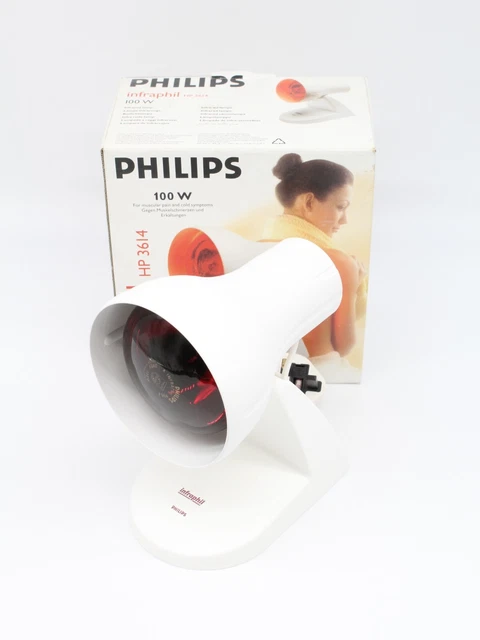 PHILIPS INFRAPHIL HP 3614 100W Infrared Health Lamp For Muscular Pain ...