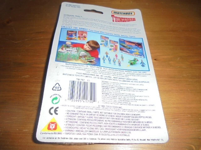 MATCHBOX THUNDERBIRDS FIGURE Gordon Tracy With Stun Gun New Sealed On ...