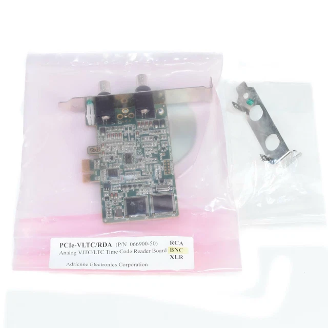 ADRIENNE AEC ANALOG PCIe-VLTC/RDA LTC/VITC Timecode + L21 Datenleser ...