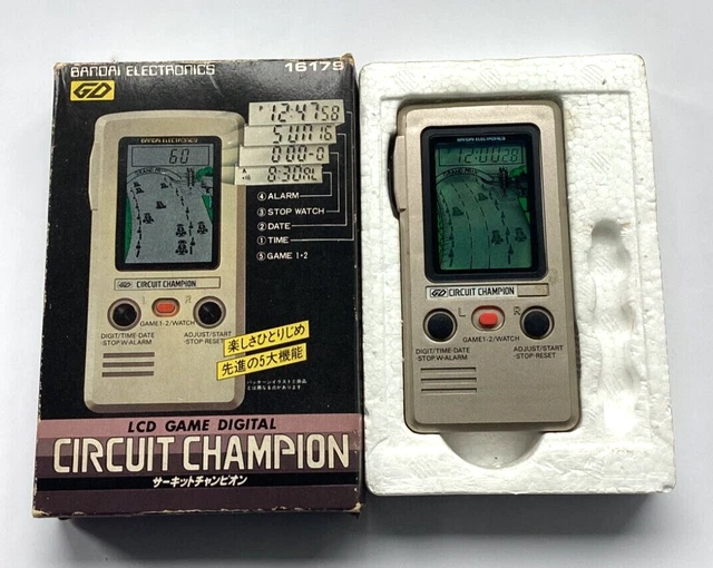 VINTAGE EXTREMELY RARE 1983 BANDAI - CIRCUIT CHAMPION LCD Game (Near ...