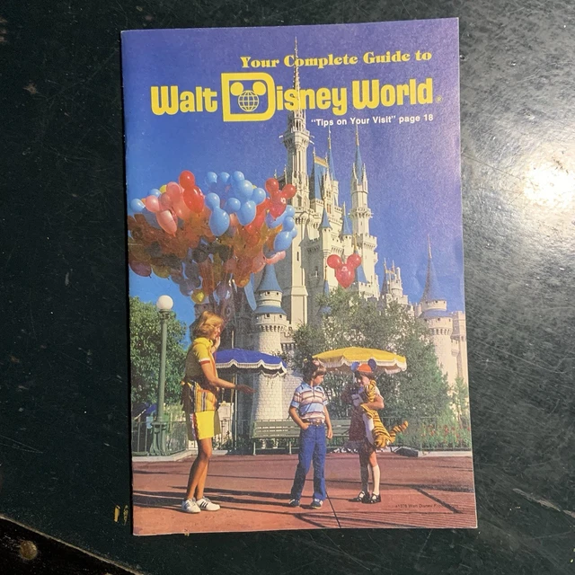 WALT DISNEY WORLD Complete Guide 1978 Pamphlet Brochure Magic Kingdom £ ...