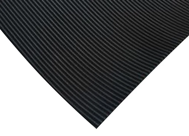 RUBBER SHEET FINE Ribbed Matting Garage Flooring Sheeting Anti-Slip 3 ...