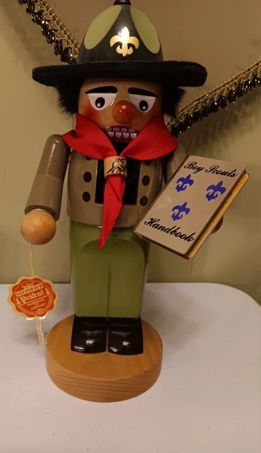 STEINBACH NUTCRACKER CHUBBY Boy Scout Original Germany 12" Wooden ...