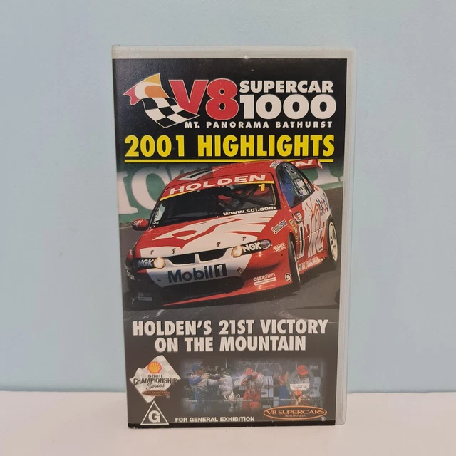 V8 SUPERCAR 1000 MT PANORAMA BATHURST 2001 HIGHLIGHTS VHS - Racing Car ...