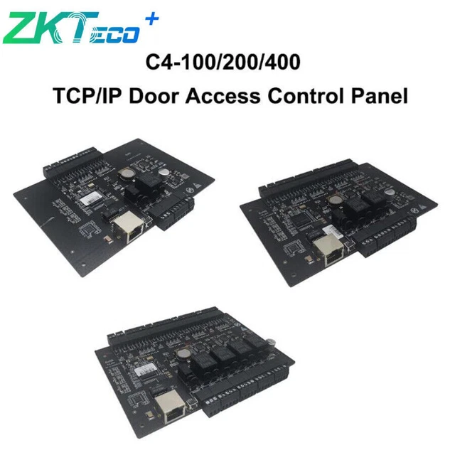 ZKTECO C4-100 C4-200 C4-400 Tcp/Ip Access Control Panel System Lock Controller £63.59 - PicClick UK