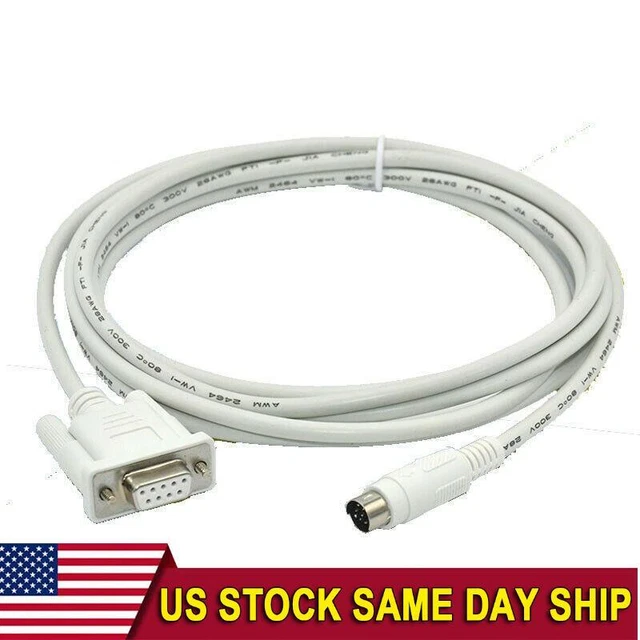 PLC PROGRAMMING CABLE 1761-CBL-PM02 For MicroLogix 1000 1200 1500 Allen ...