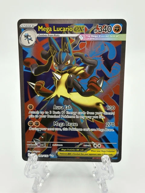 MEGA LUCARIO EX 160/132 Me01: Mega Evolution Holo £7.52 - PicClick UK