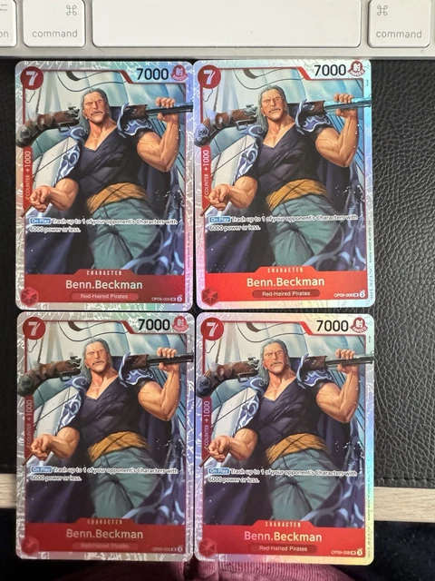 ONE PIECE CARD Game Benn.Beckman OP09-009 SR English X4 Playset TCG CCG ...