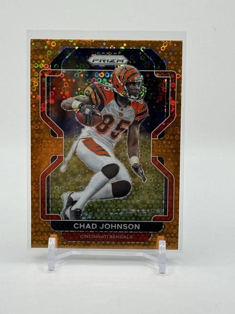 2021 PANINI PRIZM Orange Disco Prizm Chad Johnson #278 Cincinnati ...