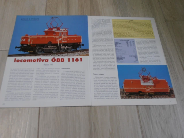LOCOMOTIVA OBB 1161 Roco H0 Modellismo Ferroviario Modello Prove Misure ...