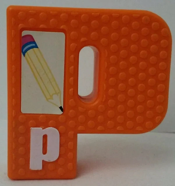 SESAME STREET REPLACEMENT Letter Tyco Block Letter P Textured £8.24 ...