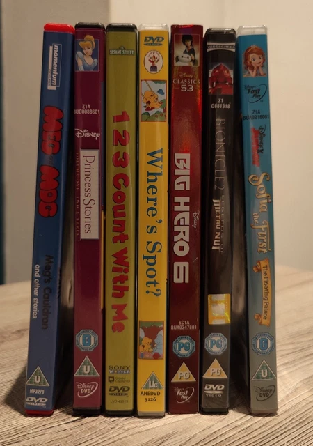KIDS CHILDREN'S DVD Bundle Job Lot TV Shows Films X7 Spot Princess ...