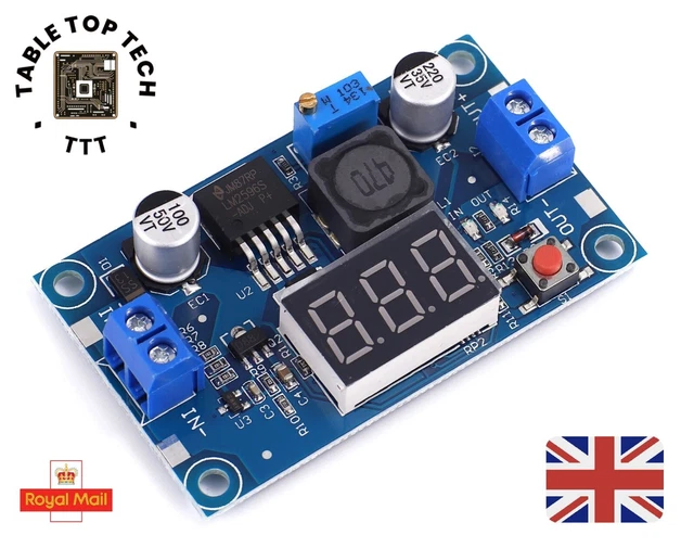 LM2596 DC-DC BUCK Converter -Power Supply Step Down Module with LED Voltmeter £4.25 - PicClick UK