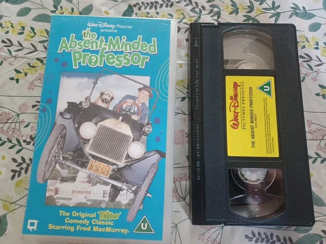 THE ABSENT-MINDED PROFESSOR Walt Disney VHS Video 1961 EXCELLENT ...