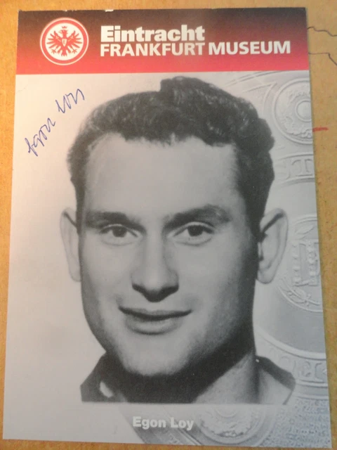 AUTOGRAMM EGON LOY Fussball Torwart Dfb Eintracht Frankfurt EUR 1,00 ...