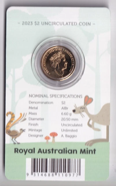 AUSTRALIAN: 2023 $2 Tooth Fairy Coin On Card .. .. EUR 30,23 - PicClick FR