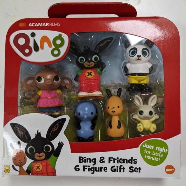 CBEEBIES BING & Friends 6 Figure Gift Set Bing,Flop,Sula,Pando,Charlie ...