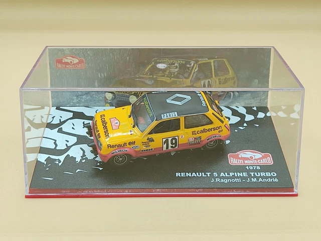 1/43 RENAULT 5 R5 Alpine Turbo #19 Rallye Monte Carlo 1978 Ragnotti IXO ...